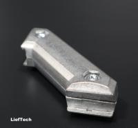 China Lean Tube Aluminium Pipe Connectors Aluminum Pipe Joint Square for sale