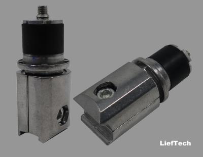 China 6063T5 aluminum alloy rotatable pipe clamp aluminum connector for karakuri system for sale