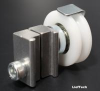 China Screw Connection U Groove Wheel Rollers With Aluminum Joint Movable for sale
