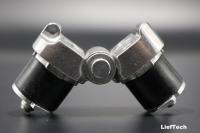 China 1 Tolerance Tube Accessories Opposite Hinge For 28mm Aluminium Pipe for sale