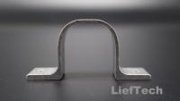 China 6063 T5 Aluminum Alloy Pipe Buckle Easy Assembly Oxidized Surface for sale