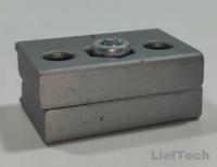 China Light weight Tube Accessories Aluminum Inlay Joint  for worktable board connection for sale