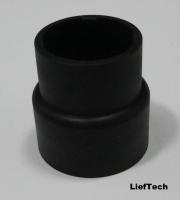 China 6063 T5 aluminum alloy Tube Accessories External Protective Raised Plastic Cover for sale