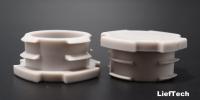 China Decorative and protective Aluminum Tube End Caps plastic Anodized for sale