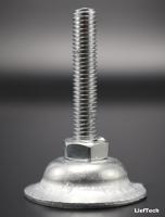 China Steel Tube Accessories Adjust Racking Bottom Support Part 0.09kg/pcs for sale