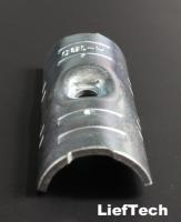 China Lean Tube Metal Pipe Connector Steel Pipe Fittings 180 Degree Joint Clamps for sale