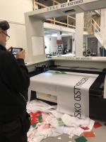 China 1800×1400mm Vision Camera Laser Machine 8-48m/Min Banner Vision Laser Cutting Machine for sale
