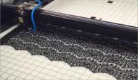 China Nylon Knitted Laces Automatic Laser Cutting Machine , Elastic Lingerie  Laser Cutting Equipment for sale