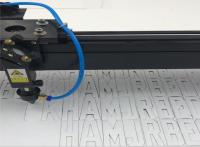 China Large Format Vision Laser Cutting Machine For Tackle Twill Logos Stable Performance for sale