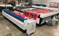 China PE Tent Laser Laser Cutting Machine Camera Positioning High Speed Automatic Cutting for sale