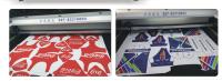 China Polyester Fabric Laser Cutting Machine With Camera Working Area 1800 × 1000 Mm for sale