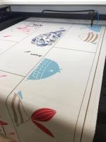 China CO2 LASER CUTTING MACHINE For Customzied Sublimation  Door Curtain; Portiere; Curtain; Tent for sale