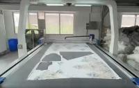 China Automatic Knife Cutting Machine Fabric Leather Laser Cutting Machine Vision Camera for sale