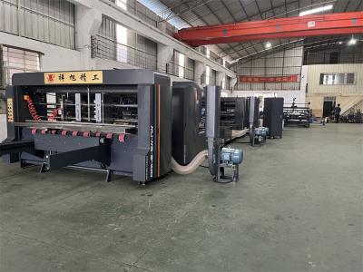 China Fully Automatic Carton Folder Gluer Stitcher Machine For Corrugated Carton Making for sale