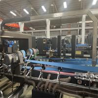 China 1200nails/Min Automatic Carton Folder Gluer Machine White With Single Stitching for sale