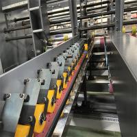 China Blue Auto Folder Gluer Machine Vacuum Feeder 1200/Min for Carton Forming for sale