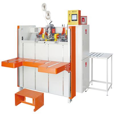 China Double Servo Semi Auto Stitcher Machine Equipped With Automatic Alarm System for sale