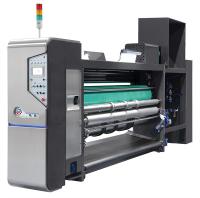 China Automatic Steel Grey Flexo Folder Gluer Machine Servo Motor For Cardboard Box for sale