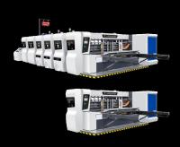 China Multi servo pressure free feed structure Lead Edge Vacuum Transfer 4 Color Printer+Slotter+Die Cutter+Vibrator+ Stacker for sale