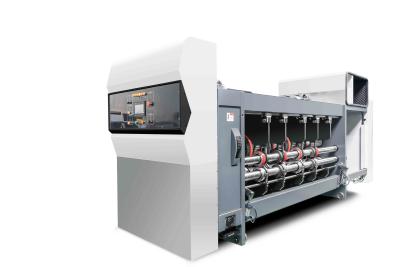 China Automatic Steel Flexo Printing Cardboard Box Die Cutting Machine For Different Corrugated Carton Required for sale