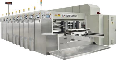 China G6-1224 Lead Edge Vacuum Transfer 4 Color Printer+Slotter+Die Cutter+Vibrator+ Stacker for sale