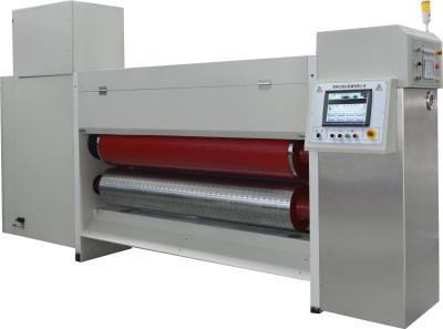 China All Computer Controled G6-1224 Corrugated Cardboard Pressure Free Feed Structure Lead Edge Vacuum Transfer 4 Color Printer + Slotter + Die Cutter + Vibrator + Stacker for sale