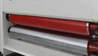China White Color G6-0920 Corrugated Cardboard  Pressure Free Feed Structure Lead Edge Vacuum Transfer 4 Color Printer + Slotter + Die Cutter + Vibrator + Stacker for sale