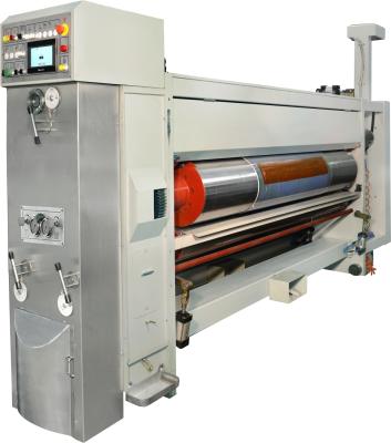China Corrugated Cardboard  Pressure Free  G6-0920 Feed Structure Lead Edge Vacuum Transfer 4 Color Printer + Slotter + Die Cutter + Vibrator +  Stacker for sale
