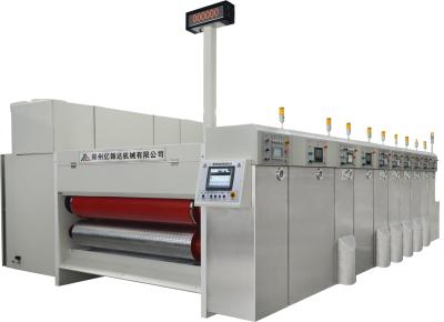 China White Steel Flexo Printing Cardboard Box Die Cutting Machine Slotting Depth 420mm for sale