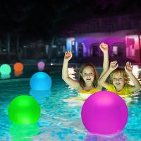 China PVC Inflatable LED Light-Emitting Balls 16-Color Swimming Pool Lights 20-200CM Advertising Light-Emitting Balls for sale