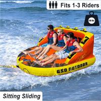 China Water sports motorboat towing inflatable drag ring, inflatable sofa towing water skiing surfing ring, imported water banana boat for sale