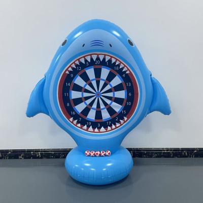 China Inflatable Unicorn Throwing Game Target Sticky Darts Outdoor Garden Swimming Pool Children'S Funny Toys for sale