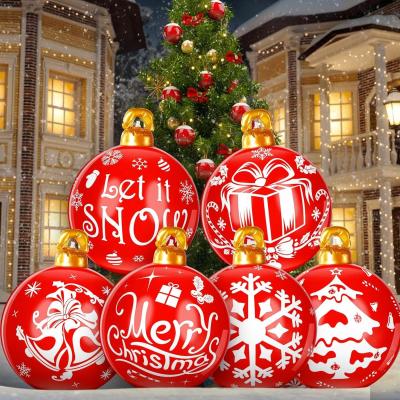 China PVC inflatable Christmas balls can be customized in various patterns and sizes. The airtight design makes them easy to fold for sale