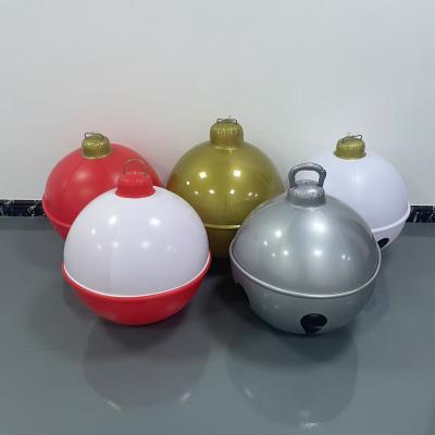 China Christmas Themed PVC Inflatable Christmas Tree Christmas Ball Bell Ball Hanging Decoration for sale