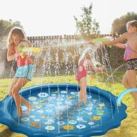 China Ocean Theme Round PVC Water Spray Pad for Outdoor Water Play Adventure for sale