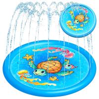 China PVC turtle water spray pad, 69-inch water spray pad, ideal for summer games and outdoor activities for sale