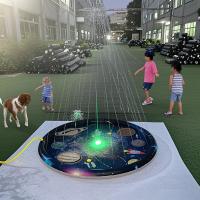 China Summer Outdoor Children'S Luminous Water Spray Toy PVC Colored Printed Spray Pad  59-Inch for sale