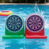 China Red and green best-selling PVC inflatable water target for children's throwing toys, outdoor party sticky fun game props for sale