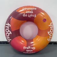 China Large 120CM inflatable swimming ring, PVC inflatable leisure swimming pool float ring, party water lounge chair for sale