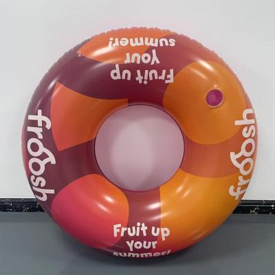 China Large 120CM inflatable swimming ring, PVC inflatable leisure swimming pool float ring, party water lounge chair for sale