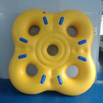China Water Park 4-Person Thickened Swimming Rings Multi-Person Rafting Party Water Surface Multiplayer Game Props for sale
