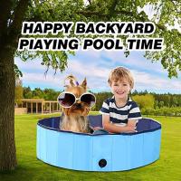 China Approximately 100 to 600 Liters Foldable Dog Pool with Built-in Drainage Plug Multipurpose Suitable as Ball Pit or Sandbox for sale