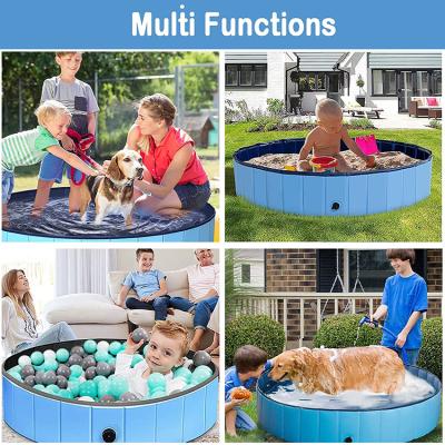 China Scratch-resistant Foldable Dog Pool Lightweight 1.3 to 3.6 Kg Durable Tear-resistant Portable Pet Bathing Solution for Outdoor for sale