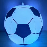 China Multi Color LED Light PVC Inflatable Football And Inflatable Luminous Ball for sale