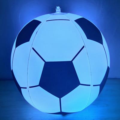 China Multi Color LED Light PVC Inflatable Football And Inflatable Luminous Ball for sale