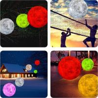 China Durable PVC Inflatable Luminous Moon, Including A 48-Hour Continuous Battery Life for sale