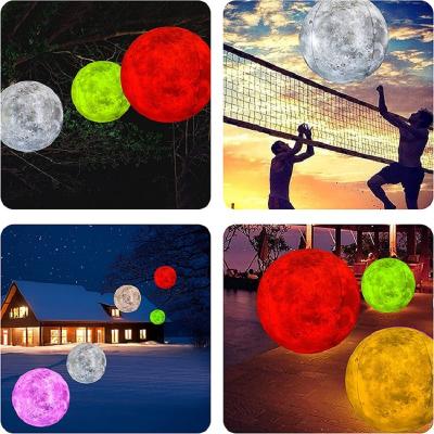 China Durable PVC Inflatable Luminous Moon, Including A 48-Hour Continuous Battery Life for sale