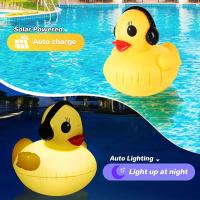 China PVC Inflatable Luminous Balloons Indoor And Outdoor Solar Luminous Little Yellow Duck for sale
