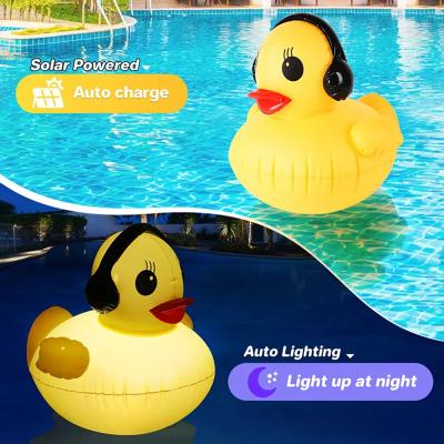 China PVC Inflatable Luminous Balloons Indoor And Outdoor Solar Luminous Little Yellow Duck for sale