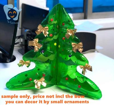 China PVC customizable colorful inflatable Christmas tree decorations, including printed logo screen-printed designs for festivals and events for sale
